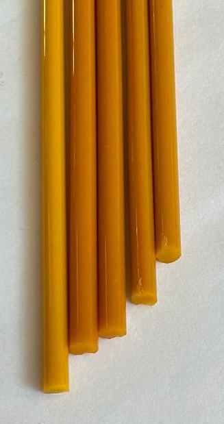 Borosilicate Opaque Yellow(3 (2 color)) 7mm Rod