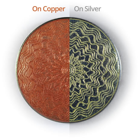 Lead Free Enamels - Transparent Copper & Gold Fondant 477