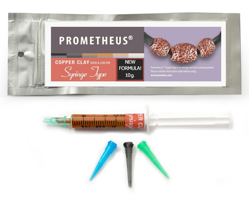 Prometheus® Copper Clay Syringe Type 10gr.(w/3tips)